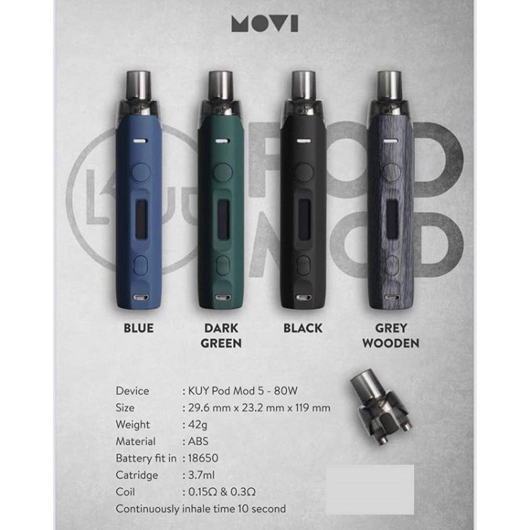 Jual Authentic KUY Pod Mod 80w by MOVI x Isurevape | Shopee Indonesia