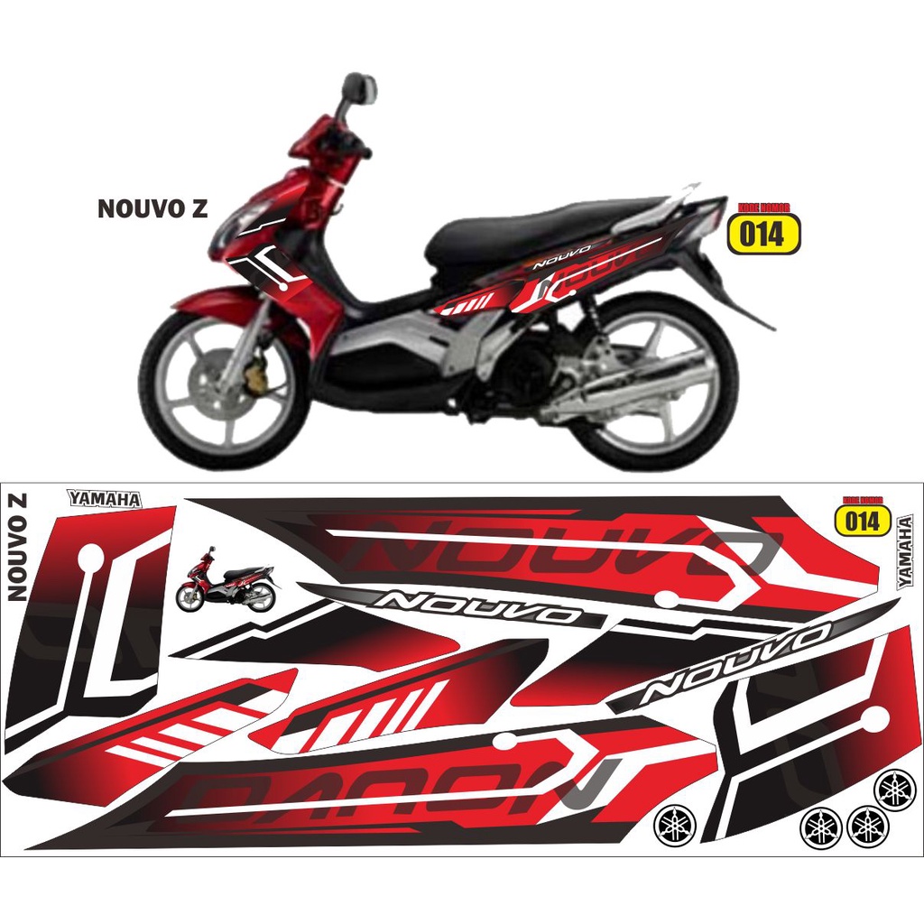 Jual STIKER MOTOR YAMAHA NOUVO Z GRAFISH MODE | Shopee Indonesia