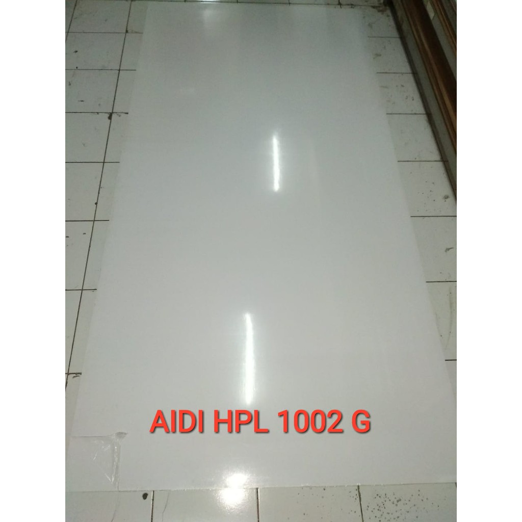 Jual AH 1002G PREMIUM WHITE GLOSSY HPL PUTIH KILAP HPL POLOS KILAP HPL ...