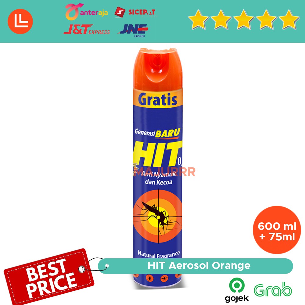 Jual Hit Spray Orange dan Lily Blossom 600 ml / Aerosol Semprotan ...