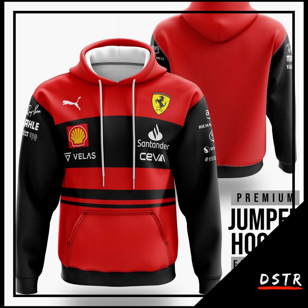 Jual Jaket Hoodie F1 Formula One Team Scuderia Ferrari 2022 Fullprint ...