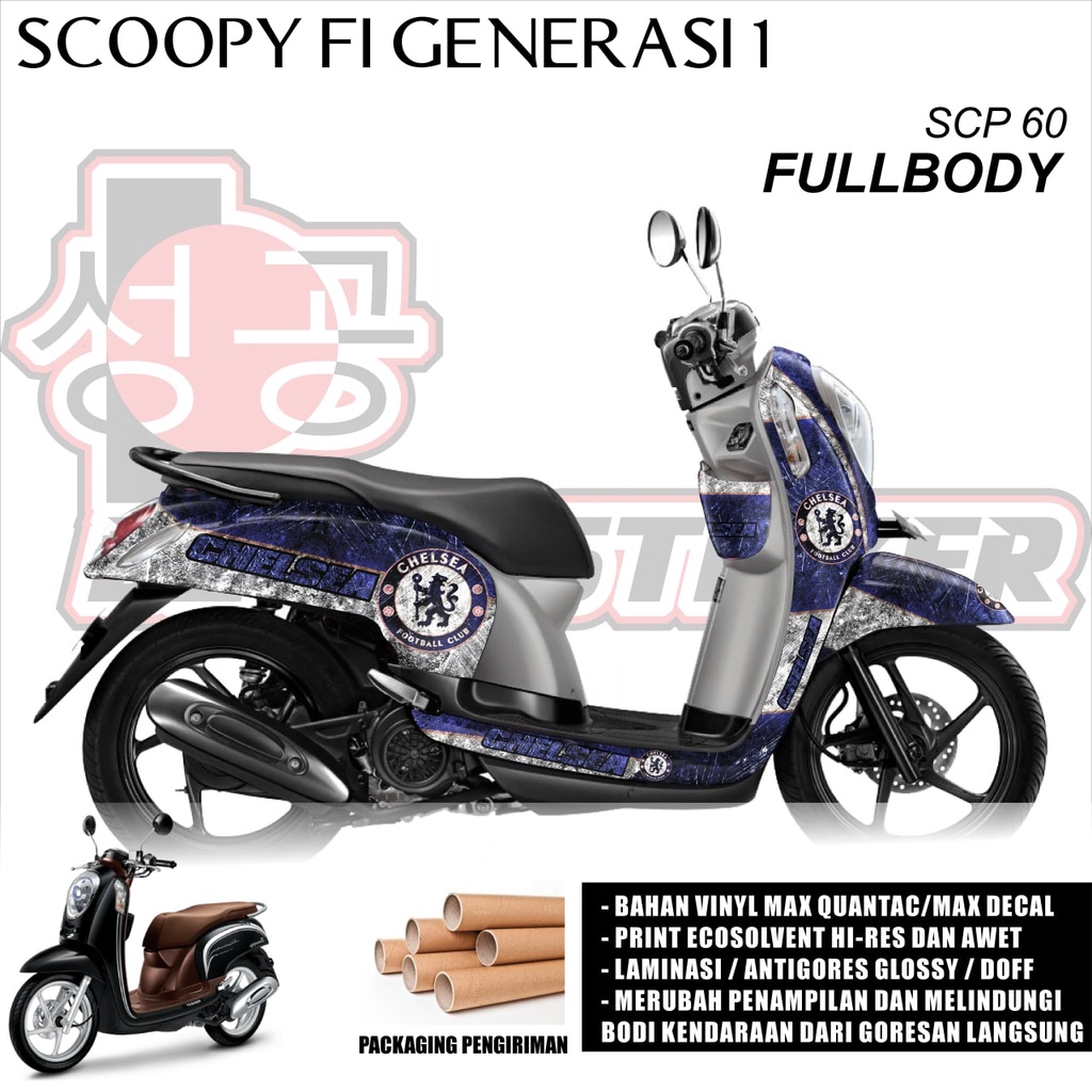 Jual DECAL STICKER SCOOPY FI 2013 2014 2015 2016 CHELSEA FULLBODY SCP ...