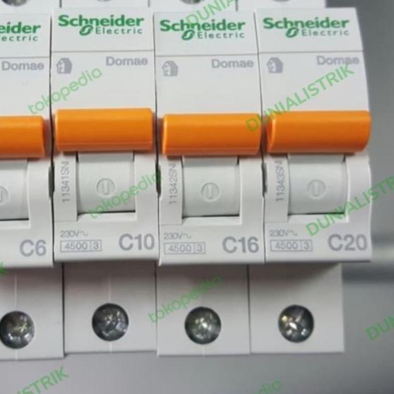 Jual MCB SCHNEIDER 1p 6A 10A 16A - 16A | Shopee Indonesia
