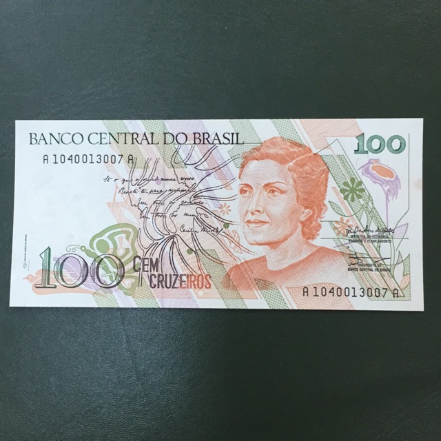 Jual Uang asing Brazil pc 100 Cruzeiros tahun 1989 | Shopee Indonesia