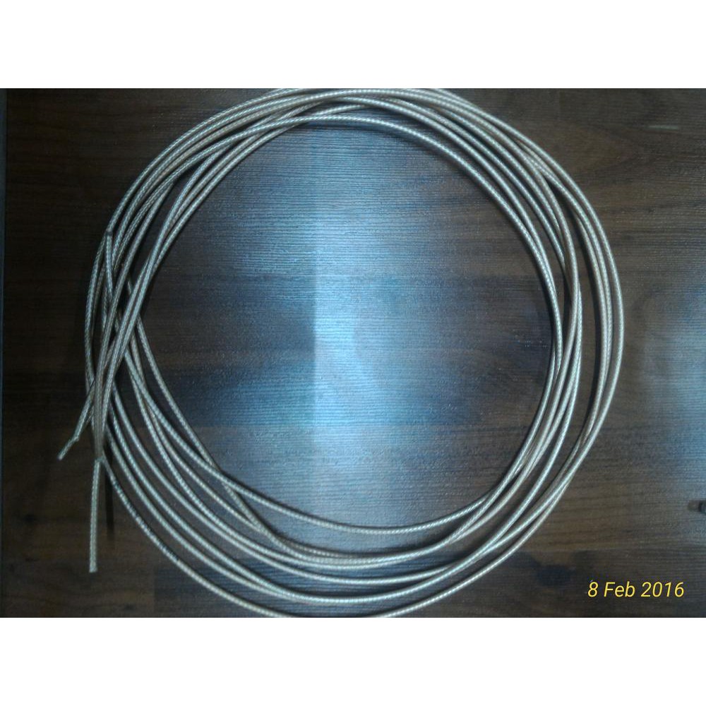Jual KABEL TEFLON RG316 ( 3MM) PANJANG 1 METER (50 OHM) | Shopee Indonesia