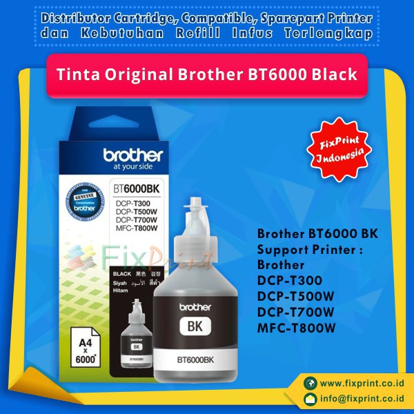 Jual Brother BT6000BK Tinta Botol BT-6000BK BT6000 BT 6000 BK | Shopee ...
