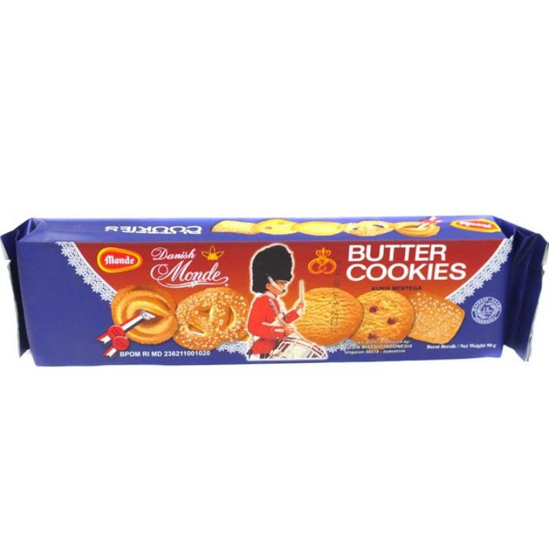 Jual MONDE BUTTER COOKIES MINI BLUE 90GR | Shopee Indonesia