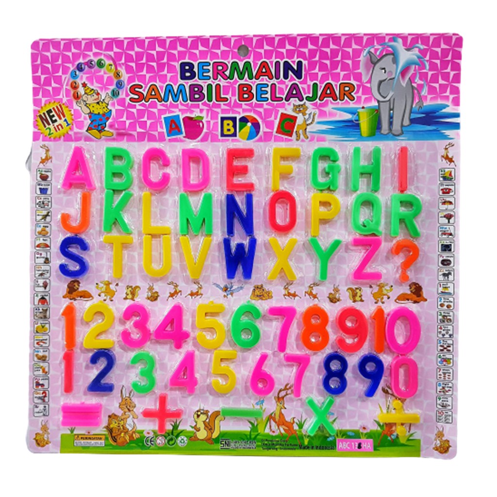 Jual MAINAN ANAK EDUKASI ALPHABET HURUF DAN ANGKA ABC13HA ALFABET ANGKA ...