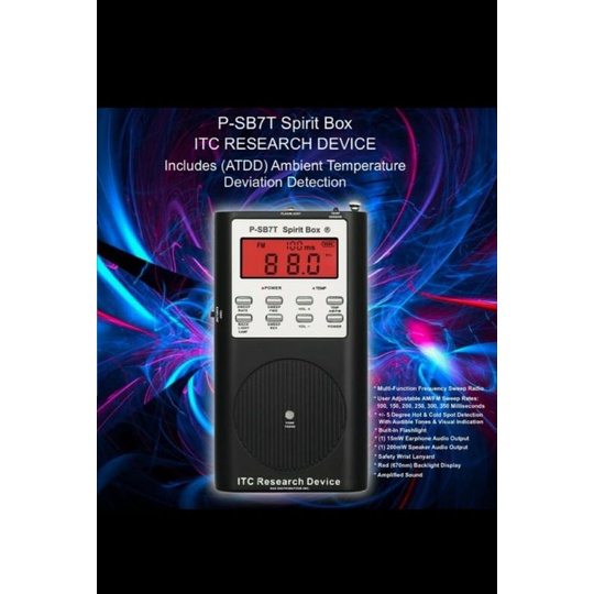 Jual P-SB7T Rev5 Spirit Box ITC Research FM/AM Ghost PSB7 Radio ...