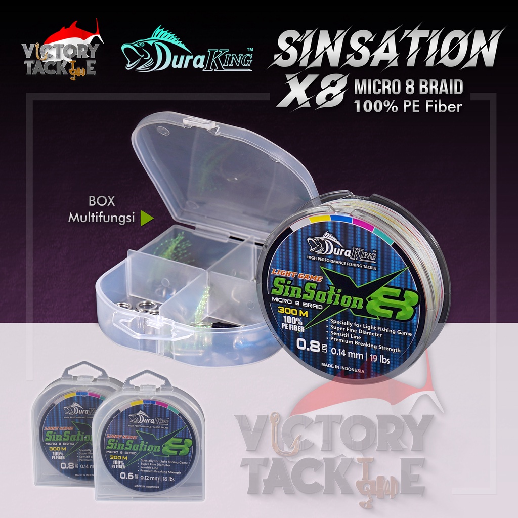 Jual DURAKING SINSATION X8 LIGHT GAME 150 METER | SENAR PANCING ...