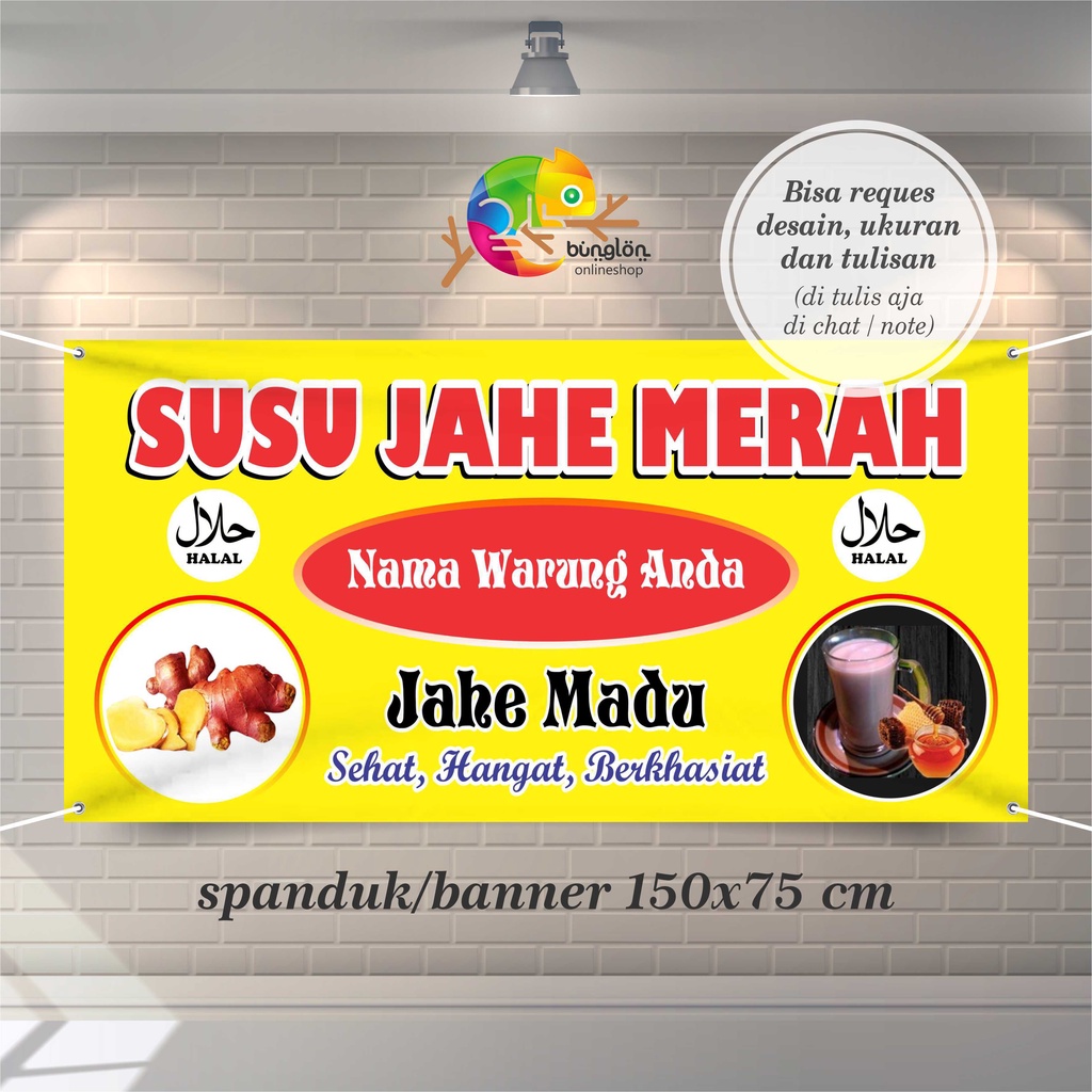 Jual Spanduk Banner Susu Jahe Merah Murah | Shopee Indonesia