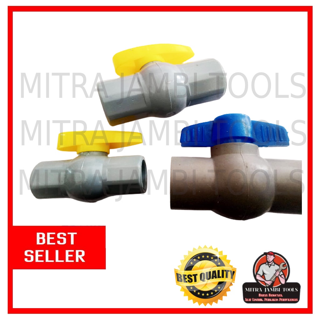Jual STOP KRAN PVC 1" , 1/2" , 3/4" | Shopee Indonesia