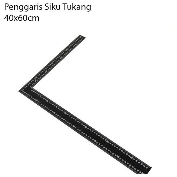 Jual Penggaris Siku Tukang 40x60cm - Penggaris Siku L Besar 16x24inch ...
