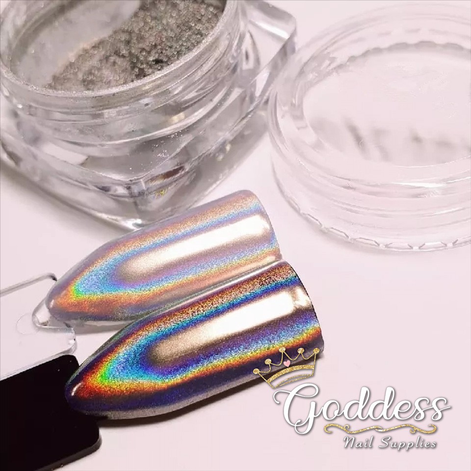 Jual CHROME POWDER HOLOGRAM POWDER MIRROR POWDER 1 GR HOLO POWDER ...