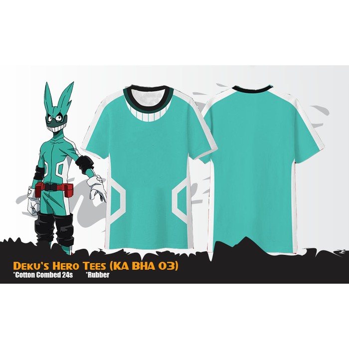 Jual Kaos Anime Boku no Hero Academia Midoriya Izuku Deku Hero Suit ...