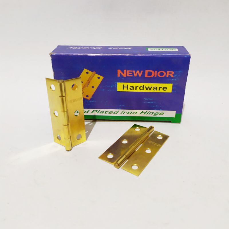 Jual Engsel Tipis kuning New Dior 2.5 inch / Engsel Lemari/Engsel ...