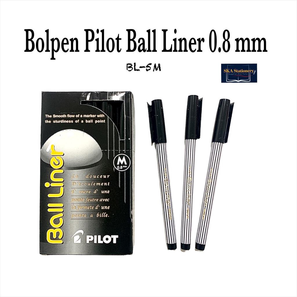 Jual Bolpen/Ballpoint/Pulpen Pilot Ball Liner/Balliner 0.8 ORI (Pcs ...