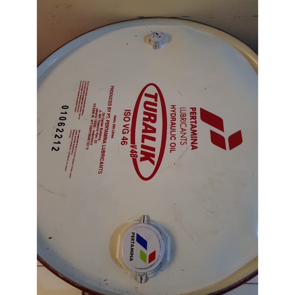 Jual OLI HYDRAULIC TURALIK V 48 ISO VG 46 ISI 209 LITER | Shopee Indonesia