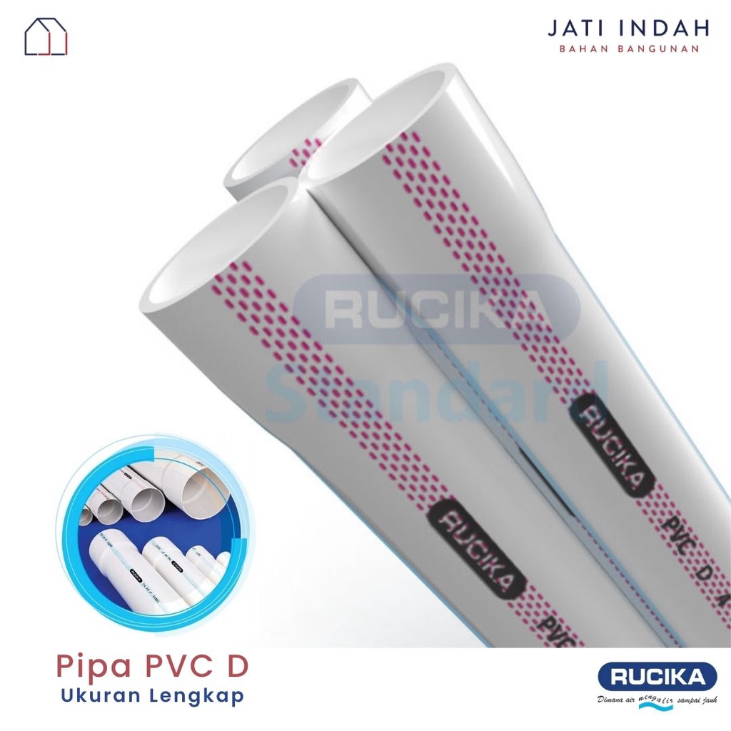 Jual RUCIKA D Pipa PVC Paralon / Pralon Ukuran Lengkap (1-1/4 sampai 5 ...