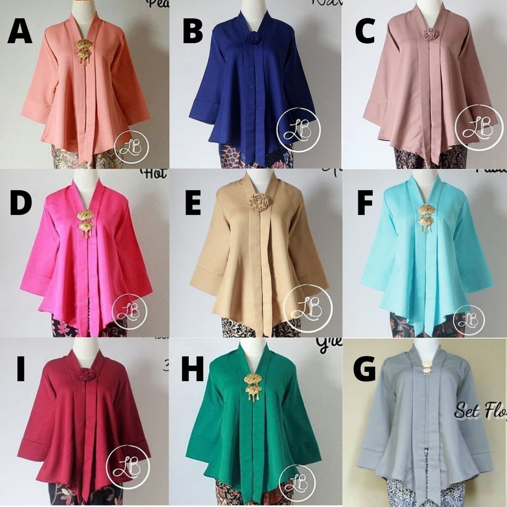 Jual Atasan Kebaya Wanita Model Kutu Baru Floy Aneka Warna | Shopee ...