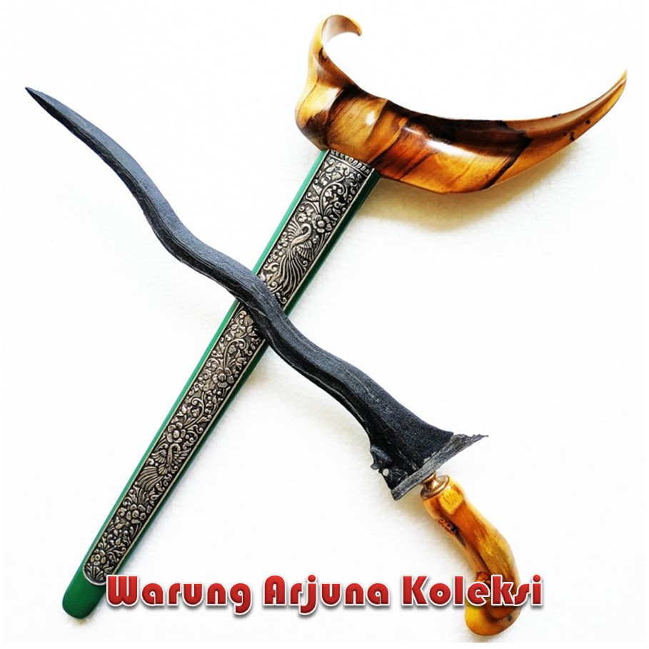 Jual Keris Pusaka Naga Nogo Siluman Luk 5 Pamor Banyu Mili Sepuh Kuno ...