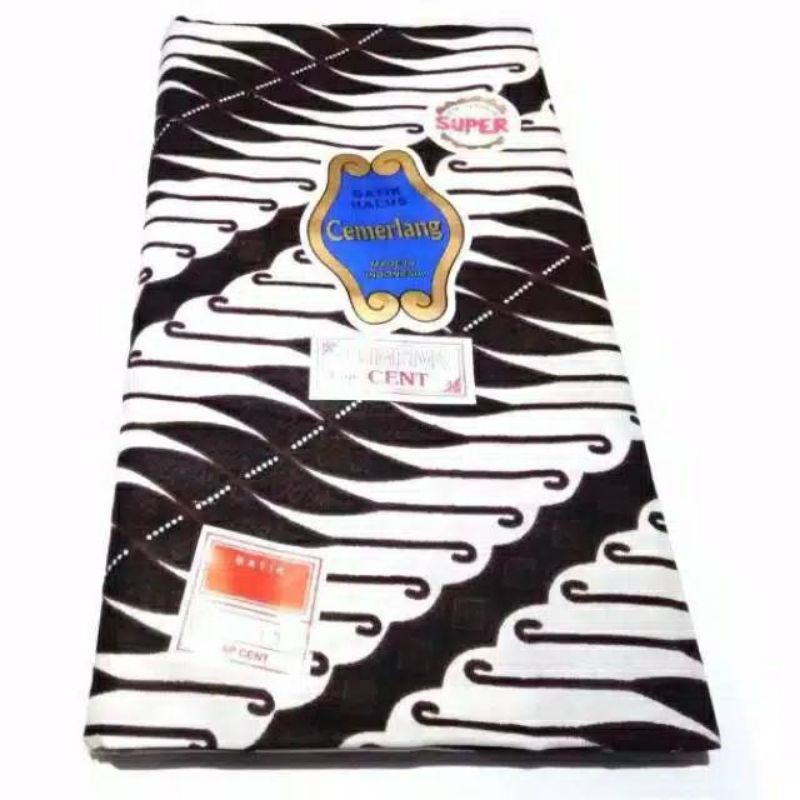 Jual Jarik cemerlang motif parang//jarik putih murah //kain batik putih ...