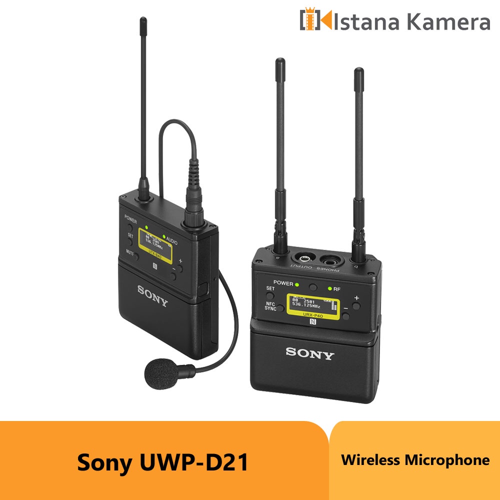 Jual Sony UWP-D21 Camera-Mount Wireless Omni Lavalier Microphone | Shopee Indonesia