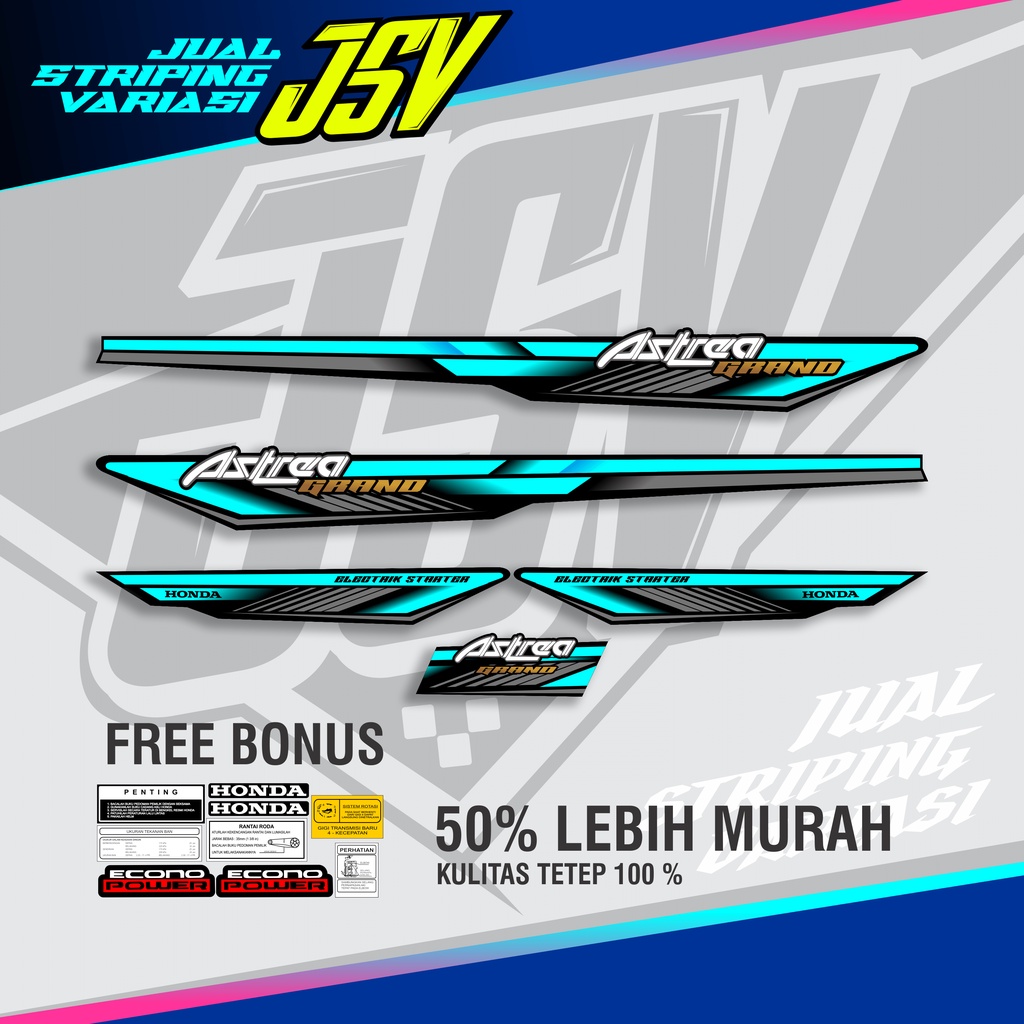 Jual Stiker Astrea Grand Variasi Striping Honda Prima Stiker Lis Bulus ...