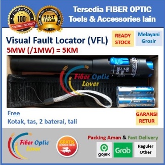 Jual VISUAL FAULT LOCATOR VFL 1MW / 5MW - 5 KM - SENTER LASER FIBER OPTIK | Shopee Indonesia