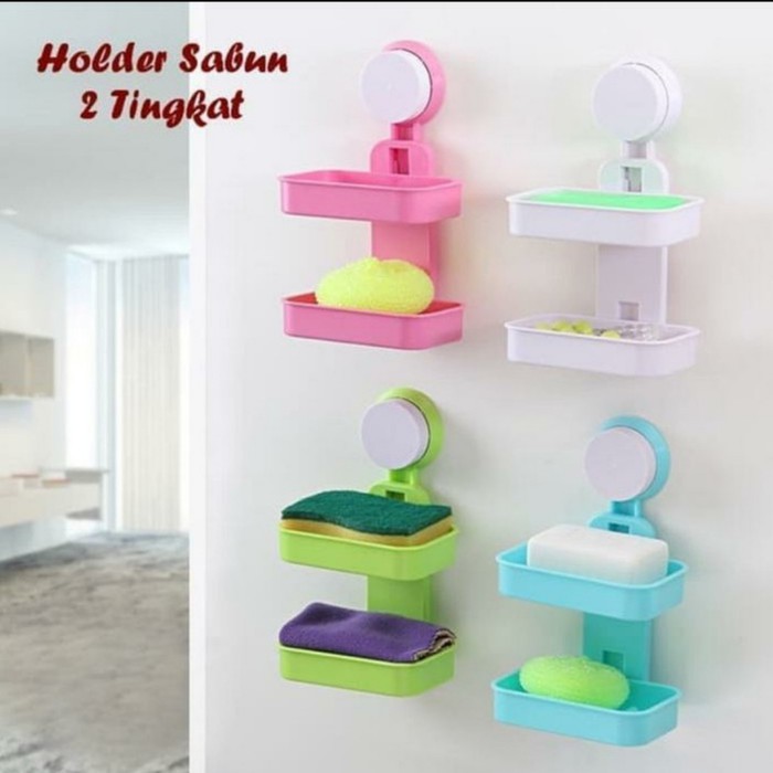 Jual EM RAK SABUN SABUN 2 SUSUN SOAP BOX | Shopee Indonesia