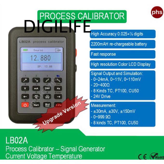 Jual Process Calibrator LB02A Signal Generator Source Function Frequency RTD TC mV mA ...