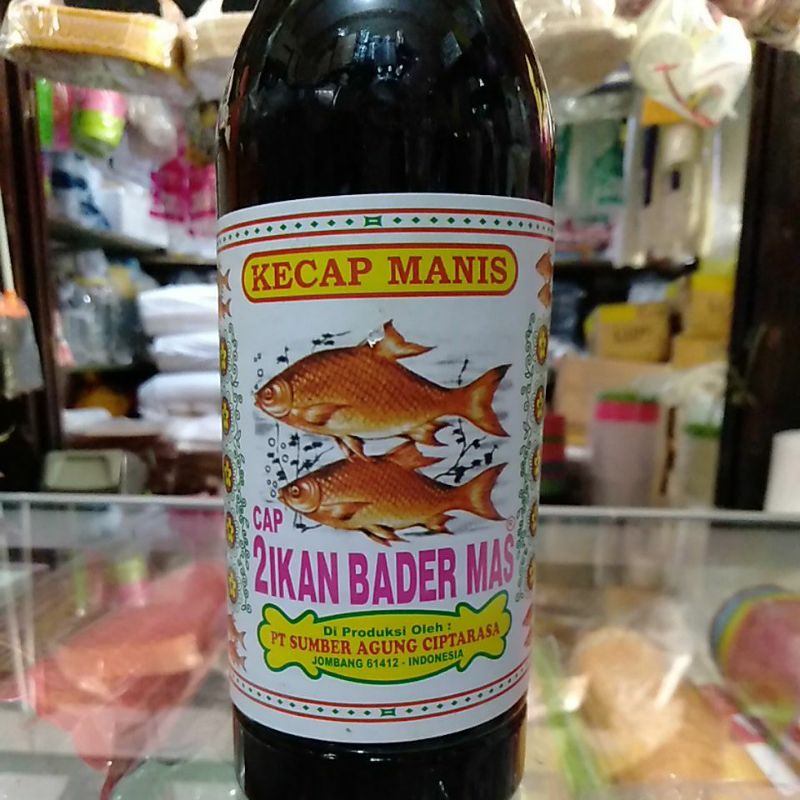 Jual kecap manis cap 2 ikan bader mas 600ml | Shopee Indonesia