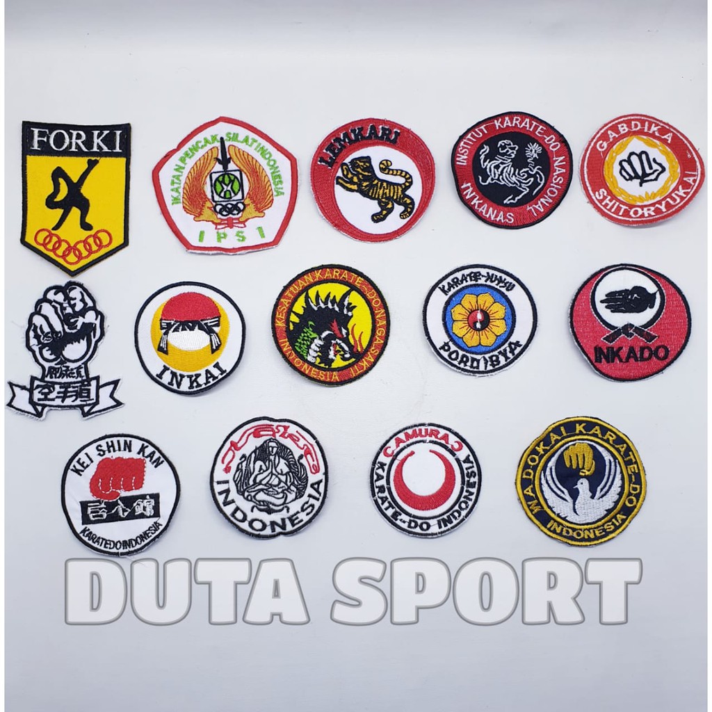 Jual Logo Lambang Badge Emblem Karate Silat Taekwondo FORKI INKAI IPSI dll | Shopee Indonesia