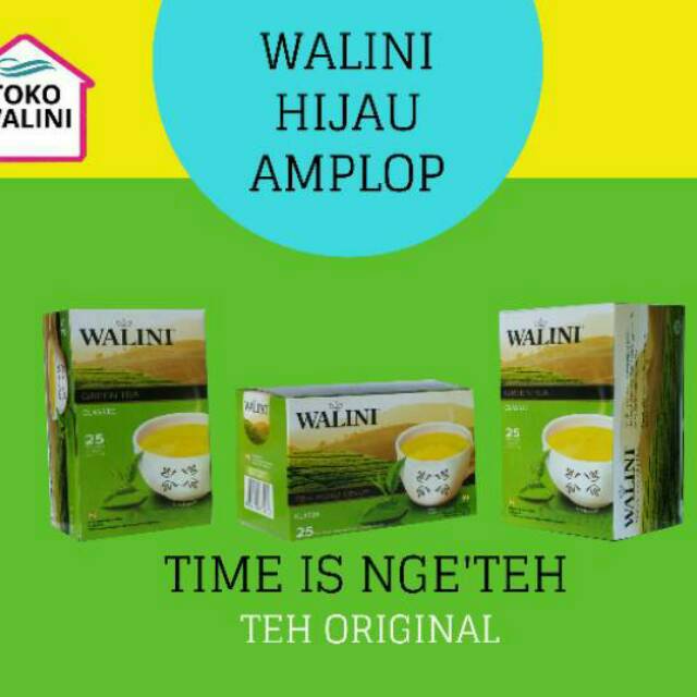 Jual Teh Celup Walini Hijau Amplop 3 dus | Shopee Indonesia