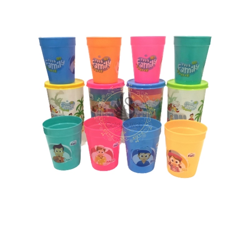 Jual Gelas Traveller / Gelas Set family / Gelas Piknik / Gelas Lucu ...