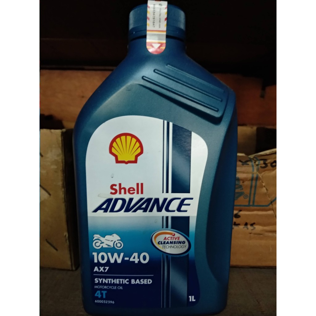 Jual Oli Oil Mesin Shell Advance Synthetic 10W-40 AX7 4T 1L | Shopee ...