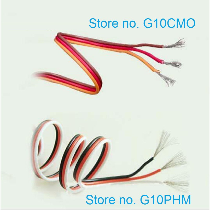 Jual 1Meter Kabel Servo 24AWG 3kabel Servo Extension Cable Wire RC ...
