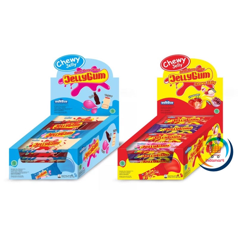Jual Donald Jelly Gum Chewy Jelly 25 gr Isi 24 pcs | Shopee Indonesia