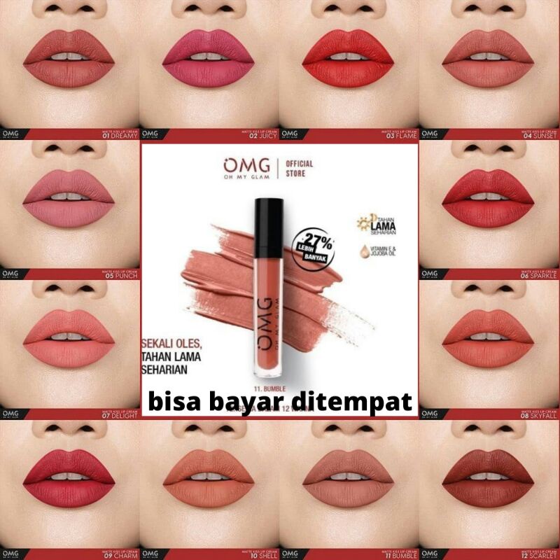 Jual Lipstik Omg Oh My Glam Mate Original Caffe Edition Bpom | Shopee Indonesia