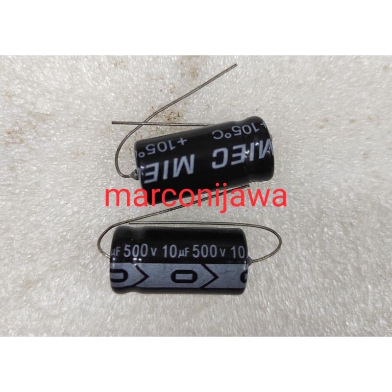 Jual capasitor 10uf 500Vdc axial kaki kanan kiri japan | Shopee Indonesia