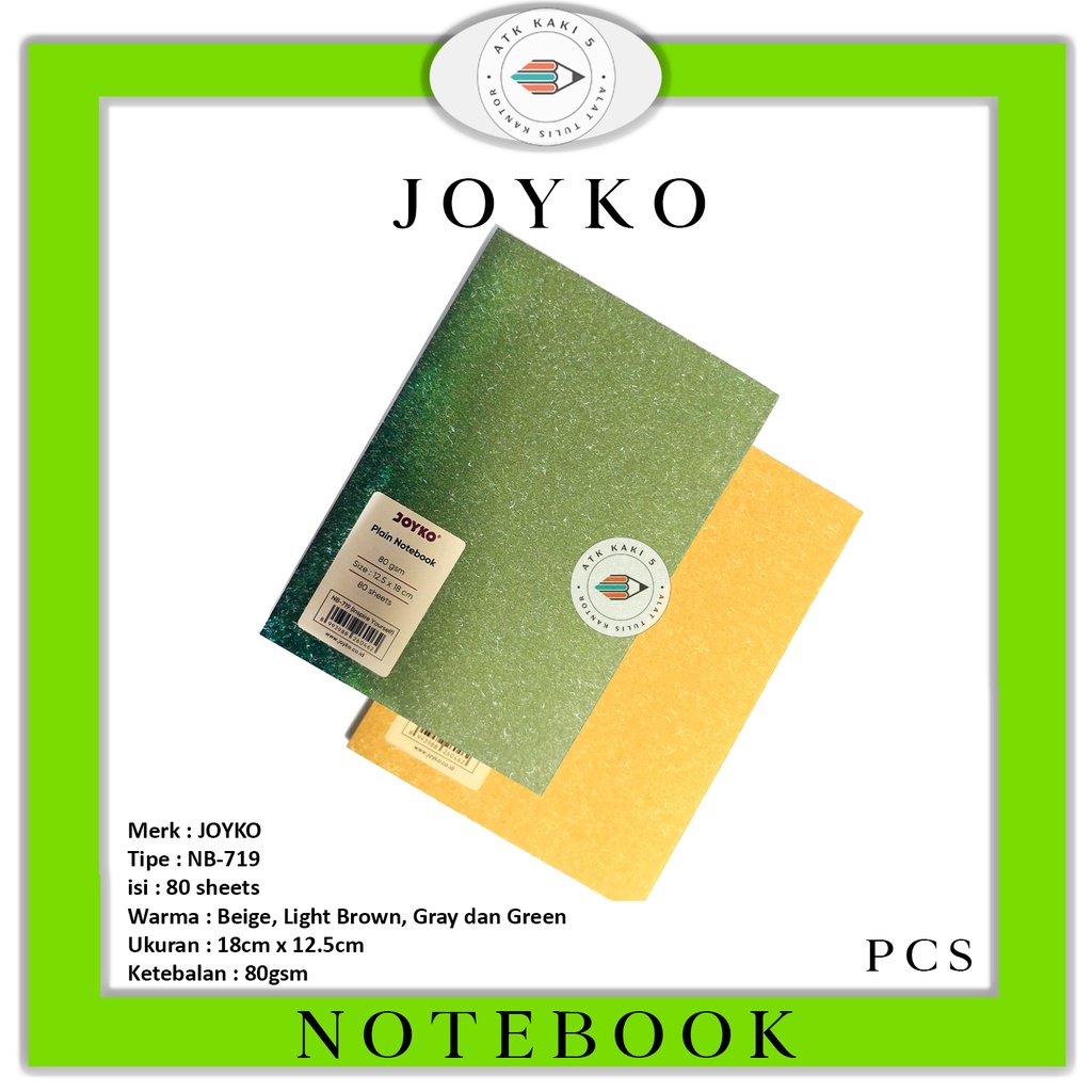 Jual JOYKO - Notebook - NB-719 Buku Catatan - Pcs | Shopee Indonesia