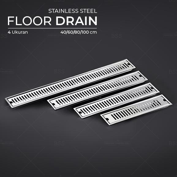 Jual Floor Drain SUS 304 Saluran Air Kamar Mandi 40cm 60cm Elegant Anti ...