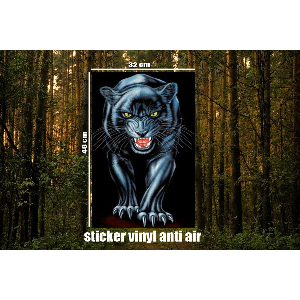 Jual Sticker Lembaran Motiv Macan Kumbang Full gambar Uk 32 x 48 cm ...