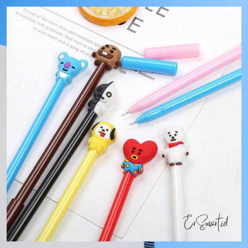Jual PULPEN GEL KARAKTER BTS BT21 (PGK49) | Shopee Indonesia