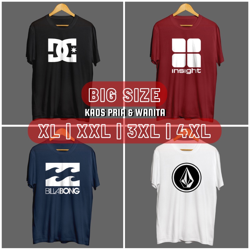 Jual Kaos Surfing Big Size Pria Wanita Baju Skaters Ukuran Besar Tshirt ...
