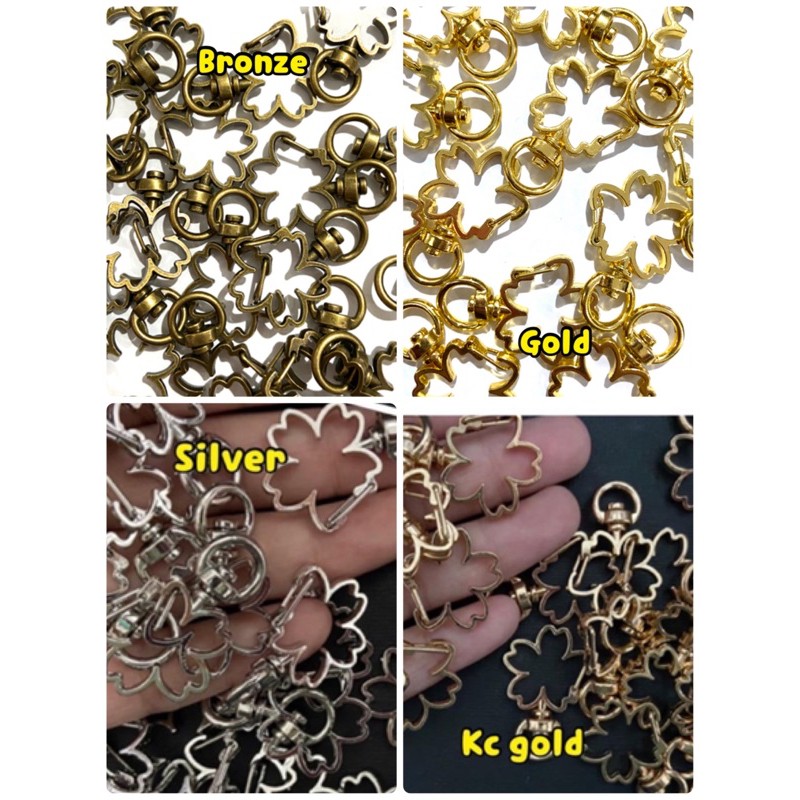 Jual Flower clasp cherry blossom sakura kaitan gantungan kunci keychain ...