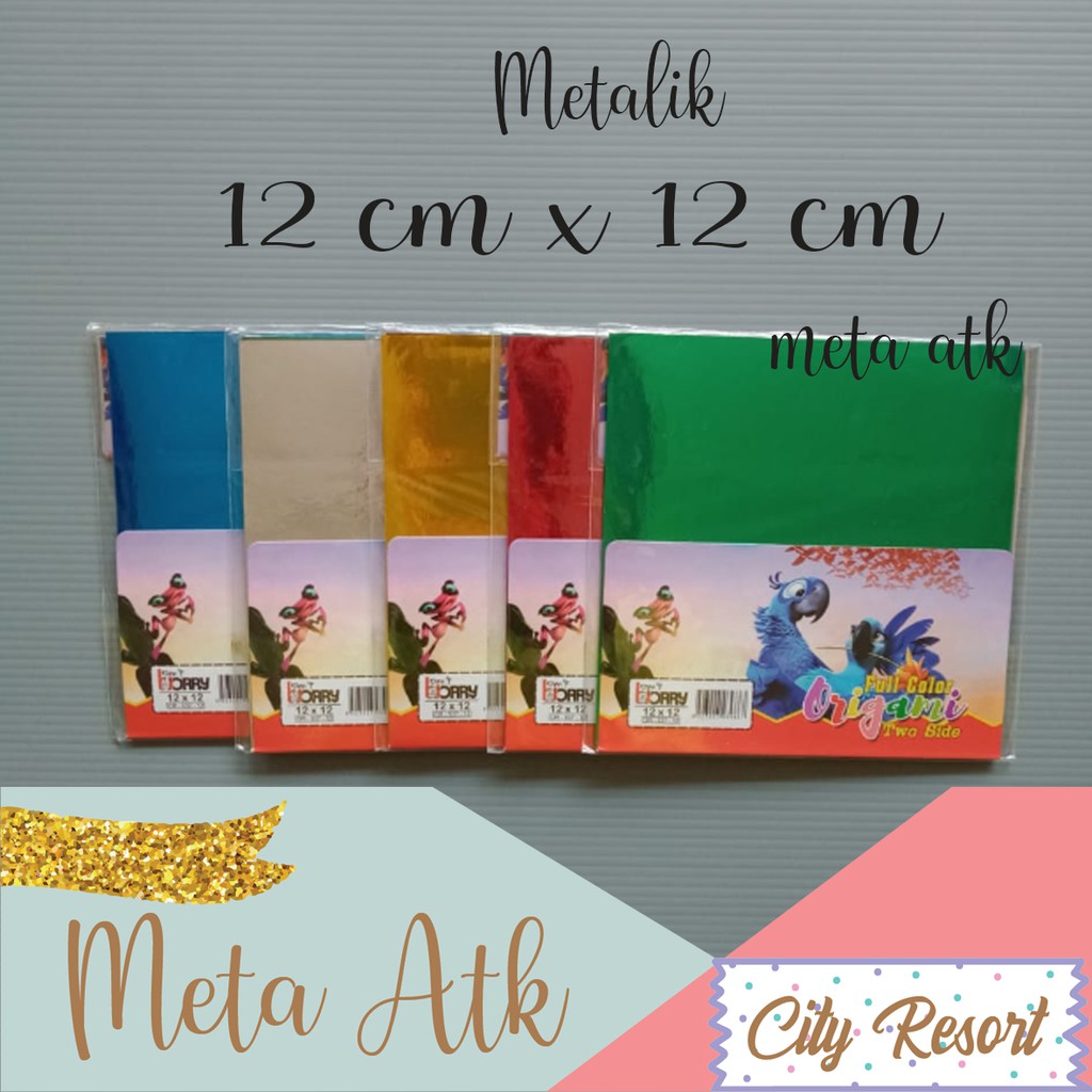 Jual Kertas Lipat / Kertas Origami Metalik | Shopee Indonesia