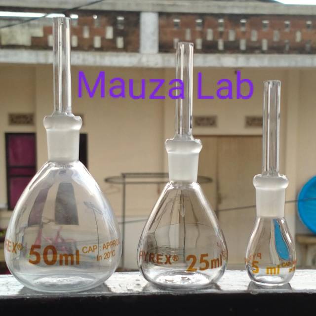 Jual Picnometer /piknometer 5ml,10ml,25ml ,50ml,100ml pyrex grade A ...