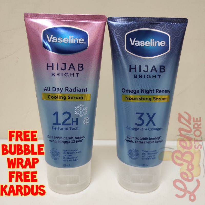 Jual Vaseline Hijab Bright Serum Hand Body Lotion 180ml 180 ml | Shopee ...