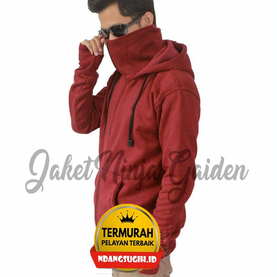 Jual Terlaris.. Jaket Ninja Jumbo Cotton Tebal size L fit XL Premium ...